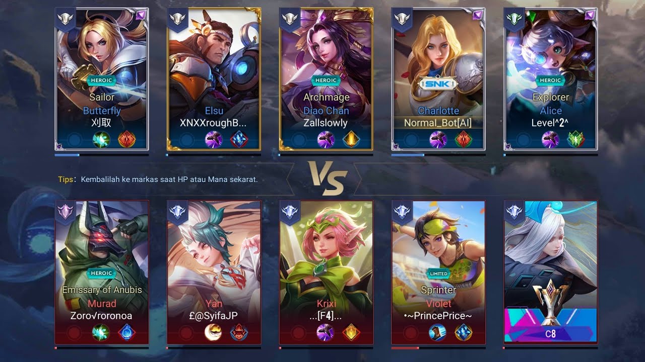 [Gameplay AOV] Charlotte Build Tank Cukup Survive Pas War - YouTube