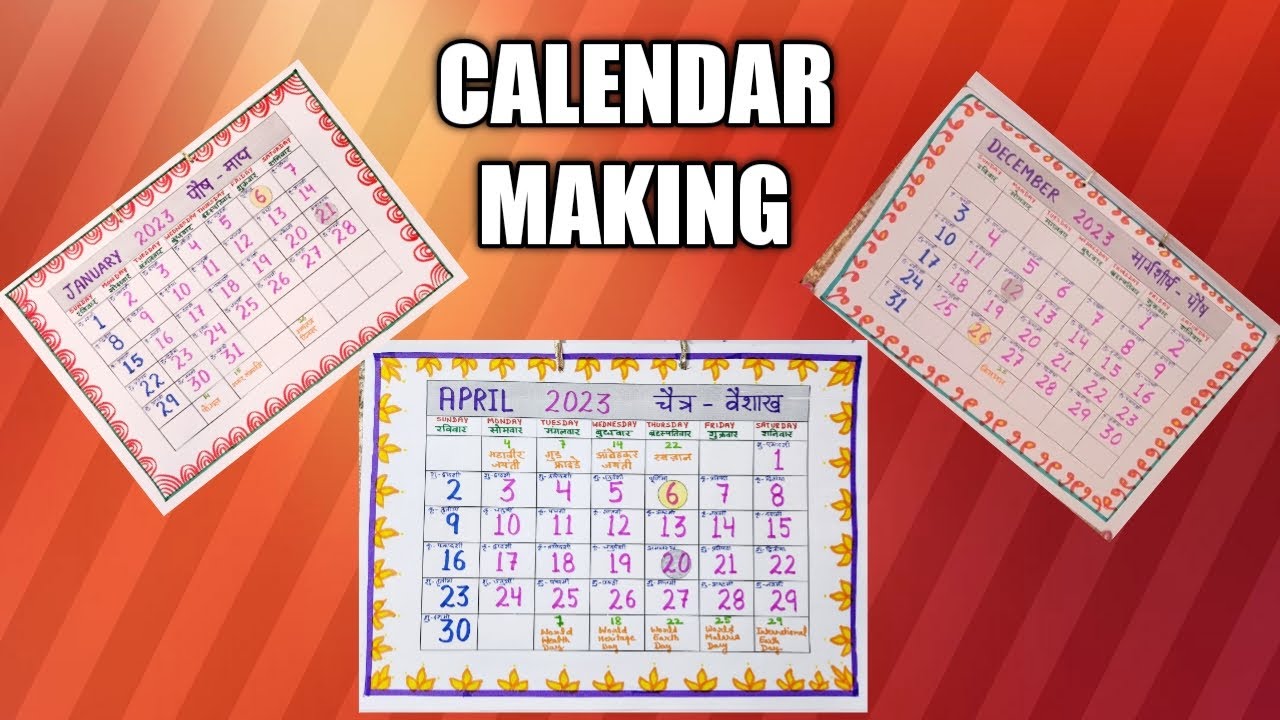 Calendar Making - YouTube