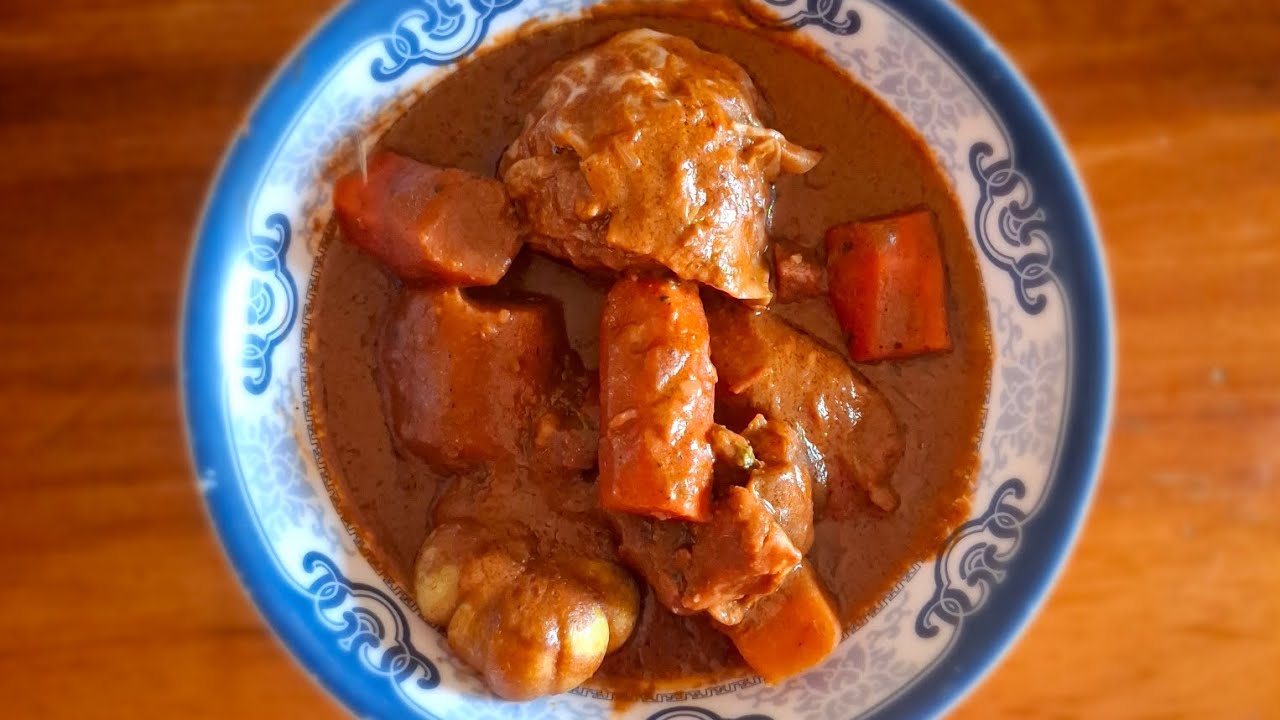 Mafé à la viande | recette facile et délicieuse - YouTube