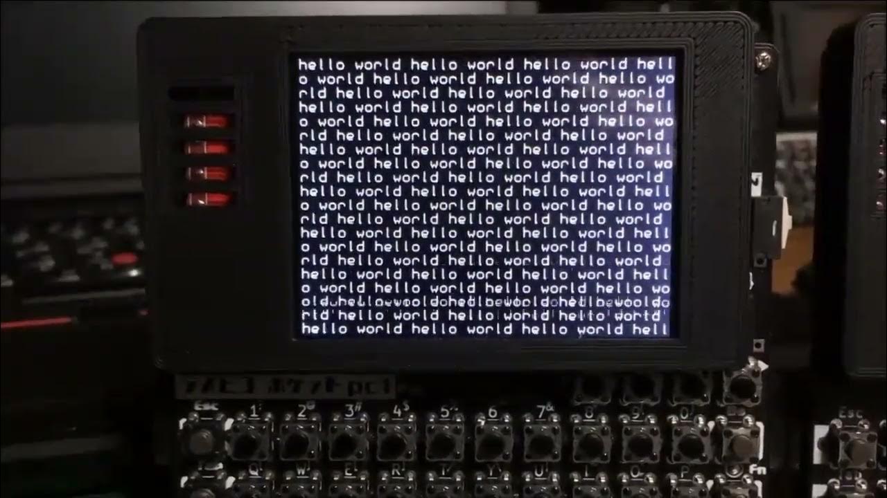 PicoMiteとTOYOSHIKI Tiny BASIC for Arduino STM32 スクロール表示の比較 - YouTube