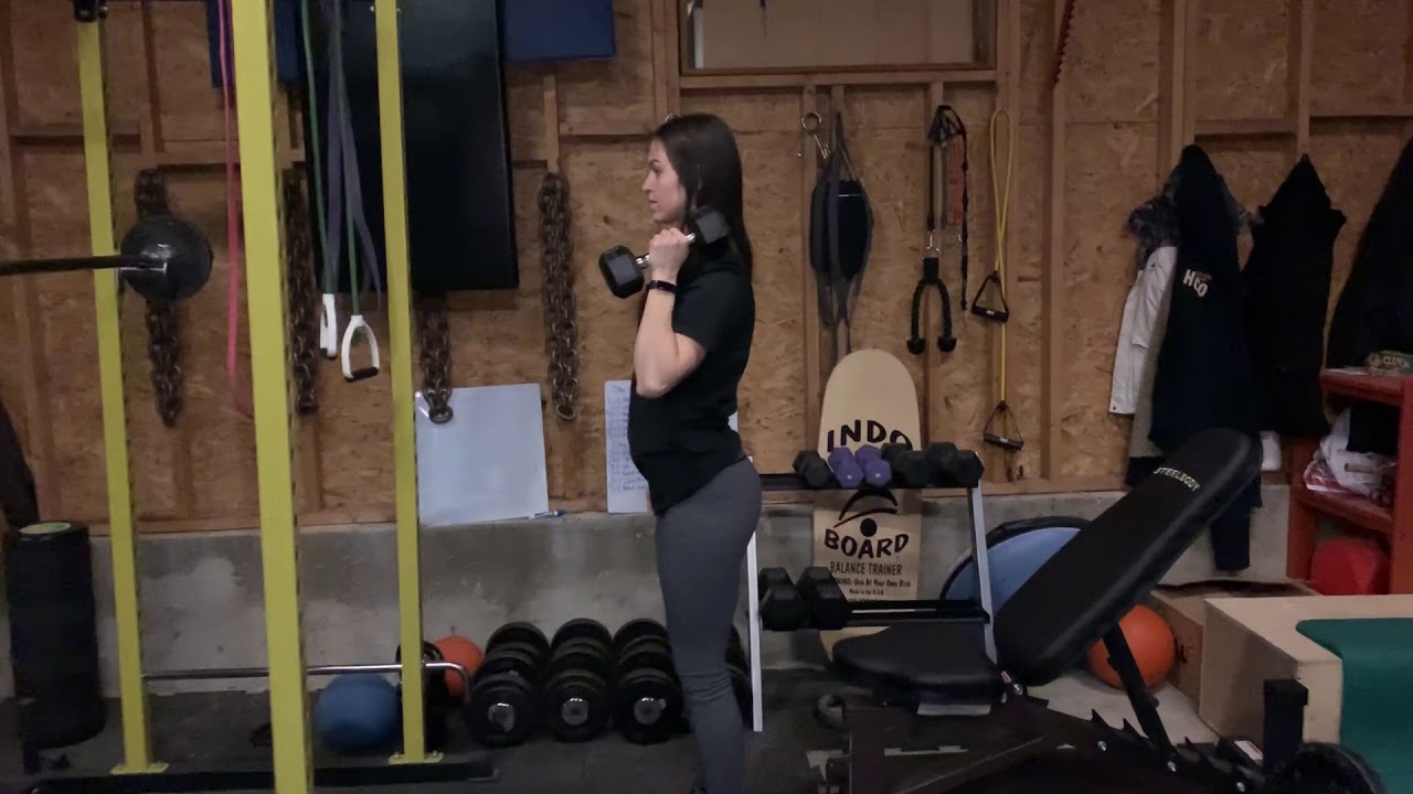 1 Arm DB Neutral Press - YouTube