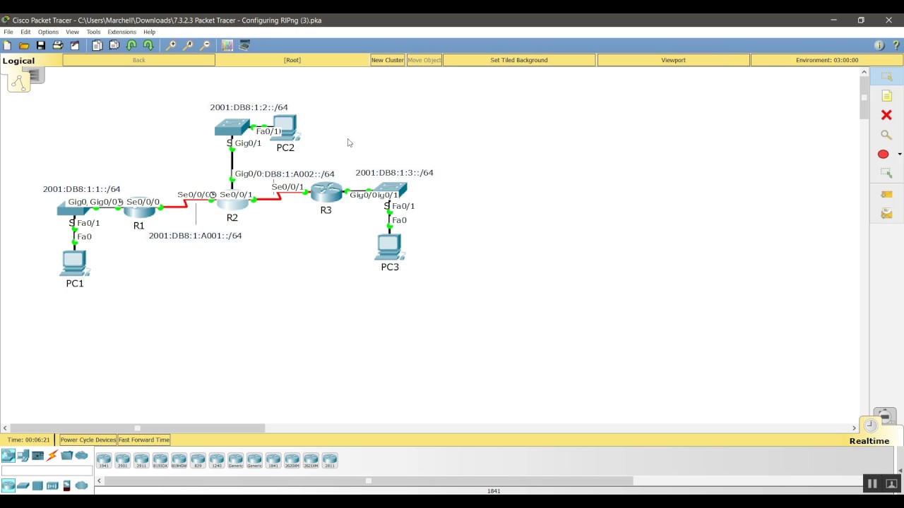 Routing RIP Version 2 IPV6 - YouTube