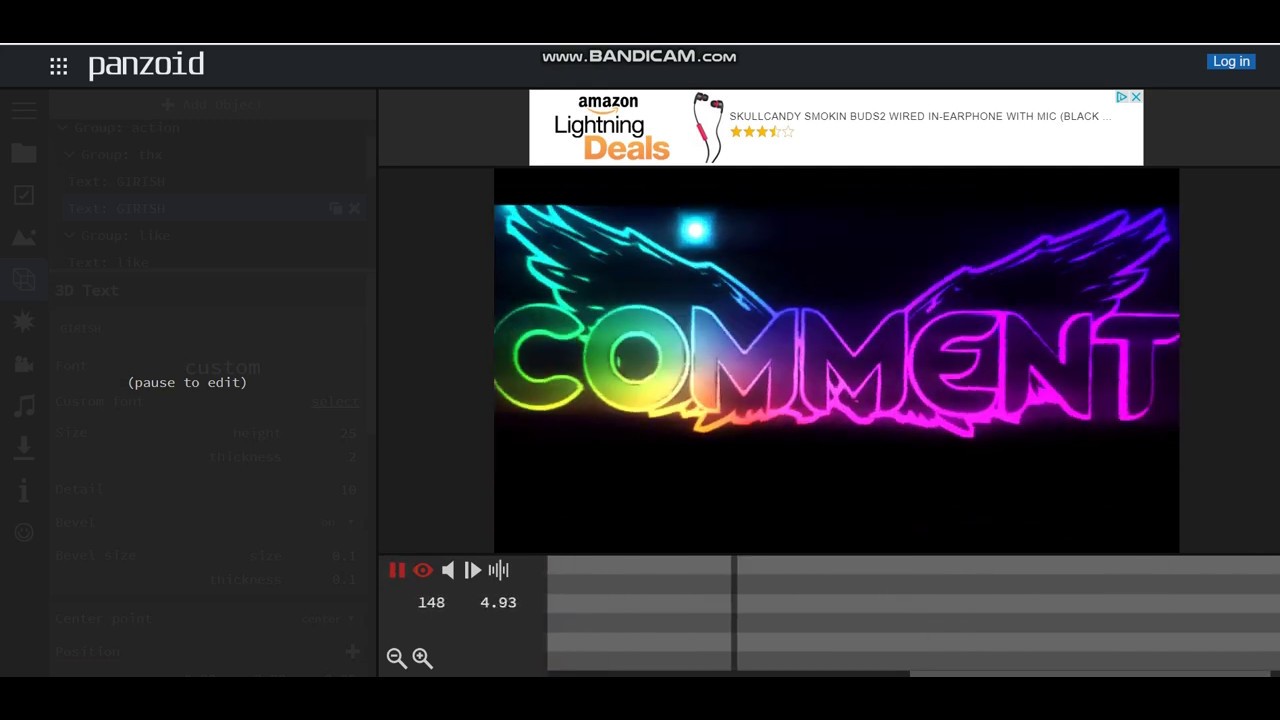 How to change text in Panzoid? - YouTube