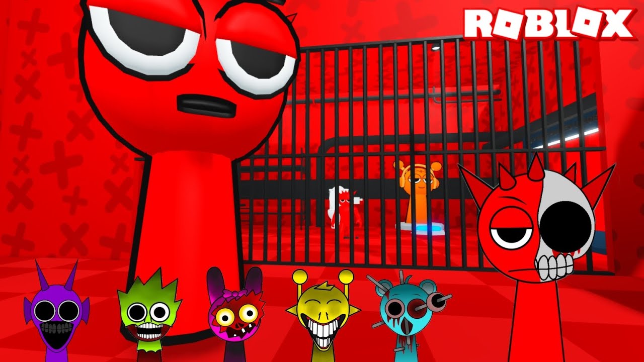 Sprunki Horror Raddy Played Raddy Prison Run Obby in ROBLOX ...