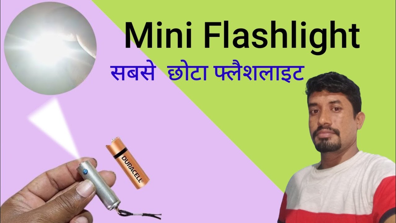 How to make led torch light || Mini flashlight @mridulexperiment - YouTube