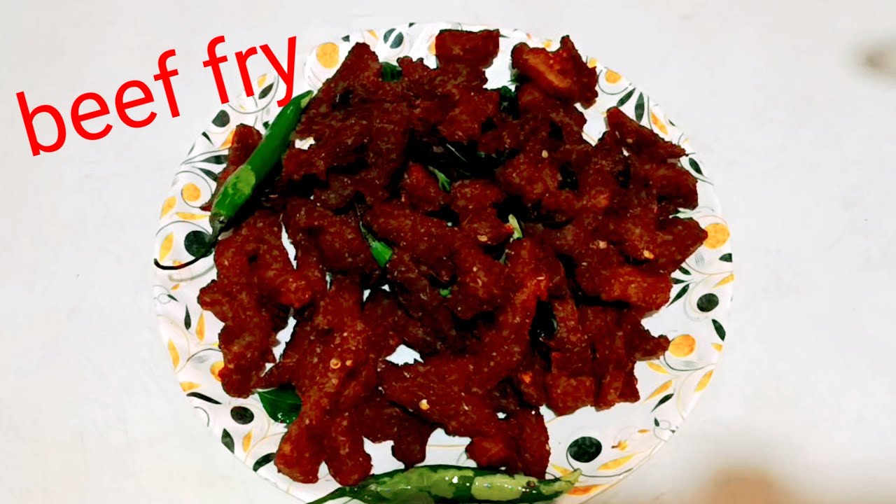 beef dee fry l Crispy ghosh kaise banaye l #beef fry #ghost - YouTube