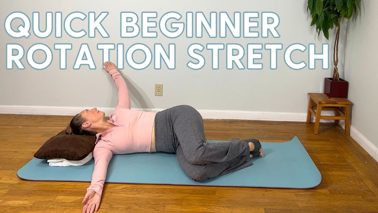 Get Fit with Pilates: Beginner Rotation Stretch (Part 4) - YouTube