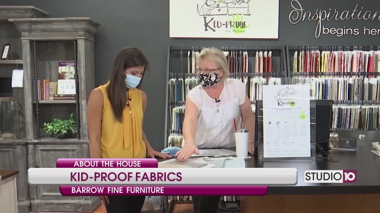 Kid-Proof Fabrics at Barrow Fine Furniture - YouTube