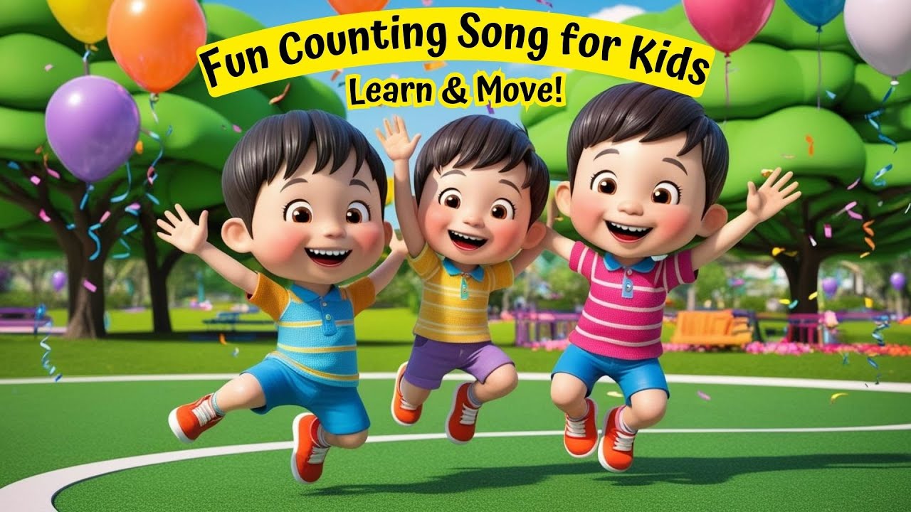 Fun Counting Song for Kids Learn & Move! 🎶 - YouTube
