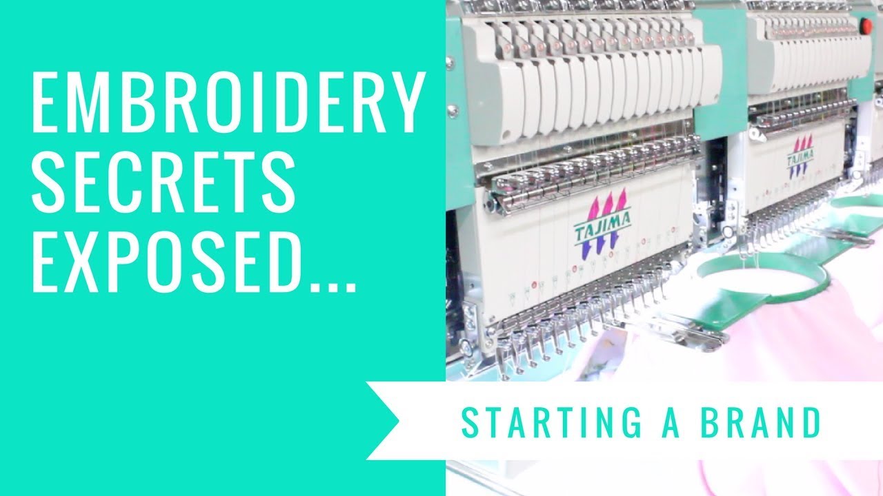 Embroidery Secrets Exposed. - YouTube