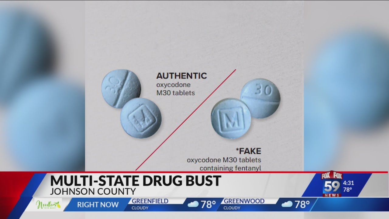 Counterfeit M-30 pills seized in multi-state drug bust - YouTube