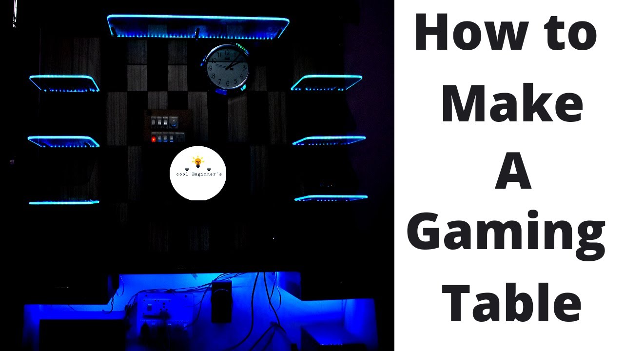 How to make RGB LED computer(gaming table) cheap at home - YouTube