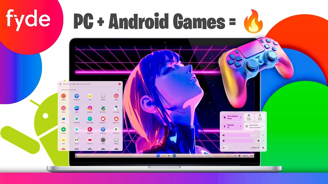 Play Android + PC + Linux Games on Fyde OS 🔥 Best Android Gaming OS For PC - YouTube