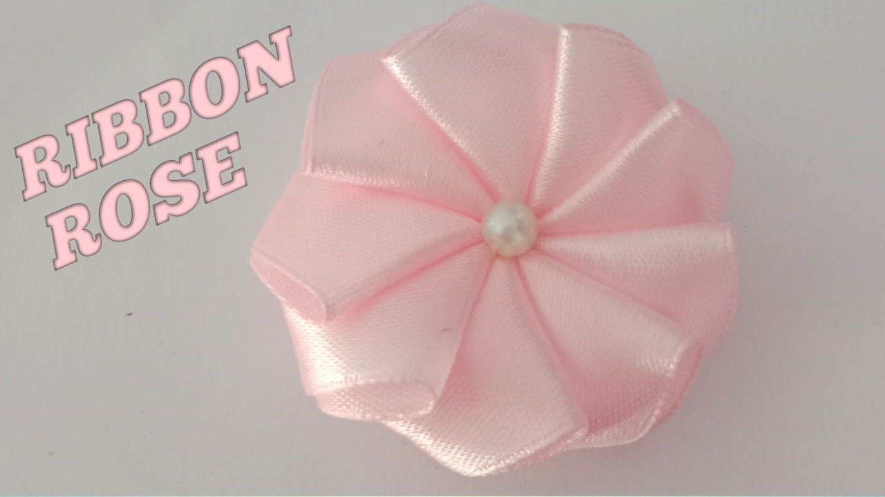 How to make ribbon flowers / Ribbon flower tricks / Ribbon Craft ideas ...