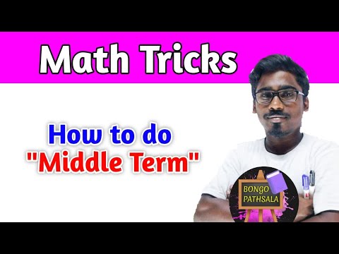 How to do Middle term | Splitting the Middle Term | Math Tricks | # ...