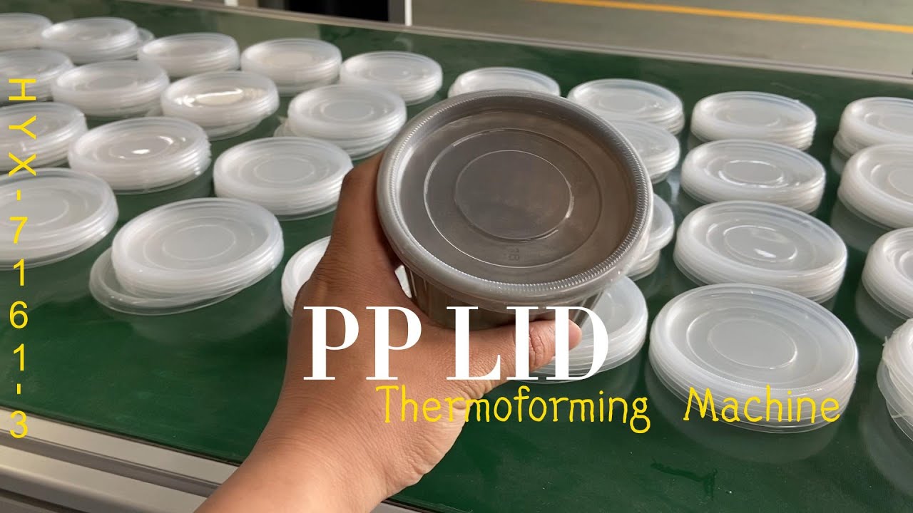 500cc PP Cup Lid 750cc PP Bowl Cover Thermoforming Machine - YouTube