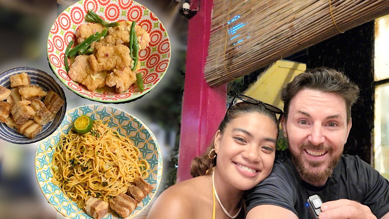 The Best Filipino Dinner in Siargao - Cosmic Restaurant Review - YouTube