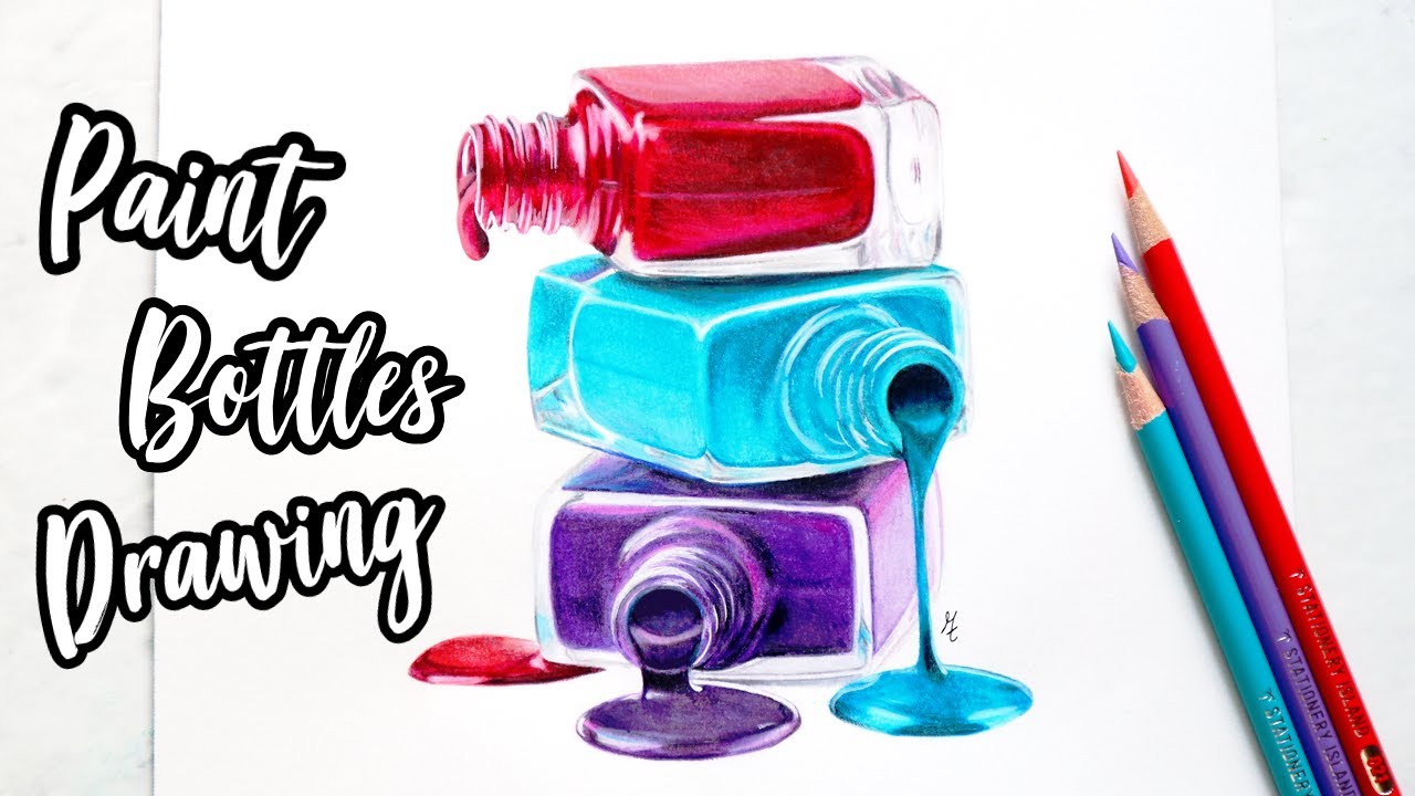 How to Draw Paint | Drawing Time Lapse - YouTube