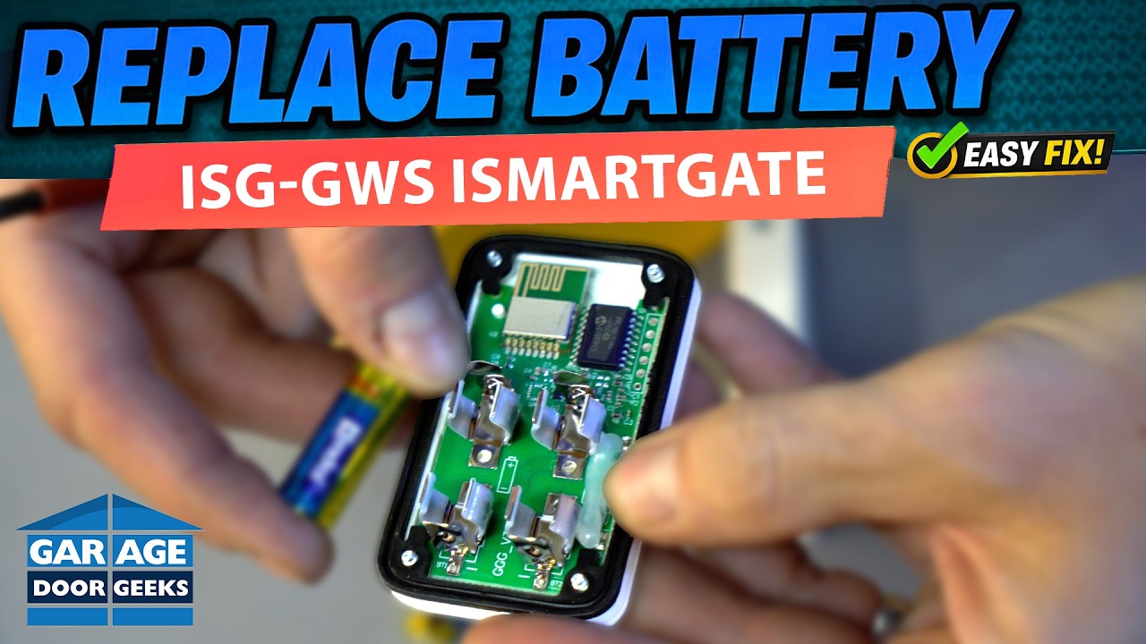 iSmartGate - iSG GWS Battery Change - YouTube