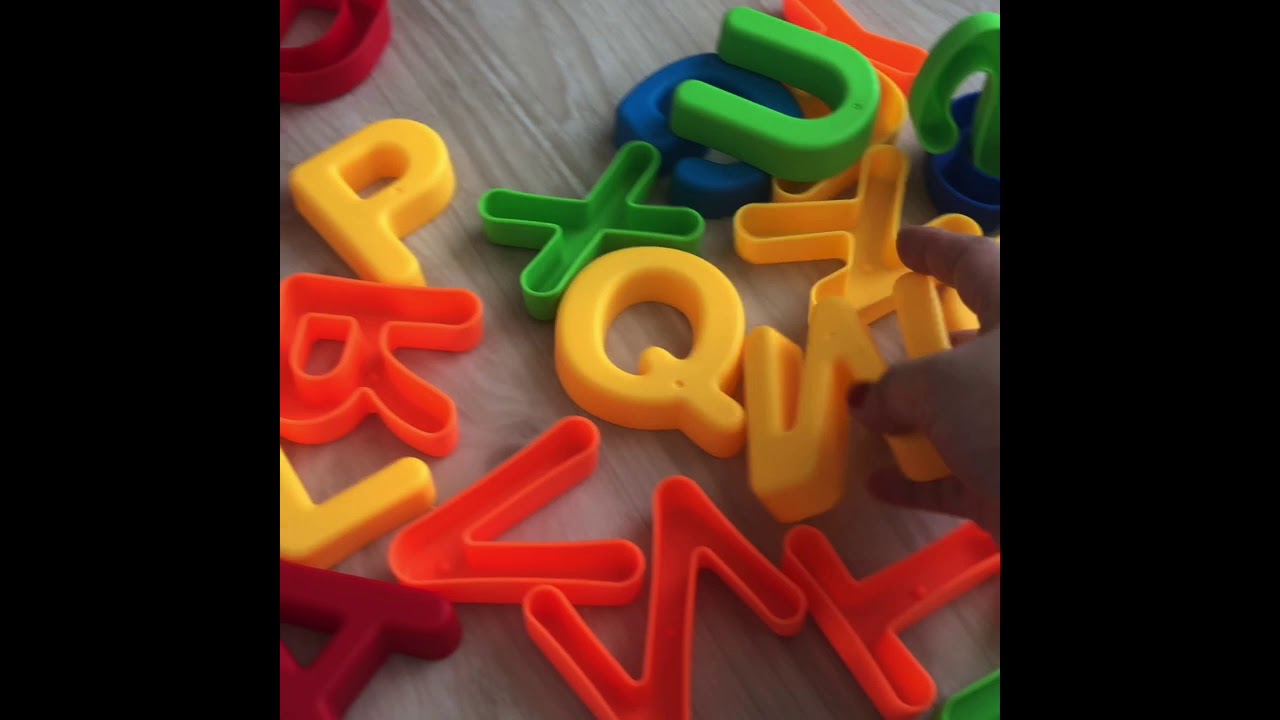 How to teach toddlers ABC's using toys. - YouTube