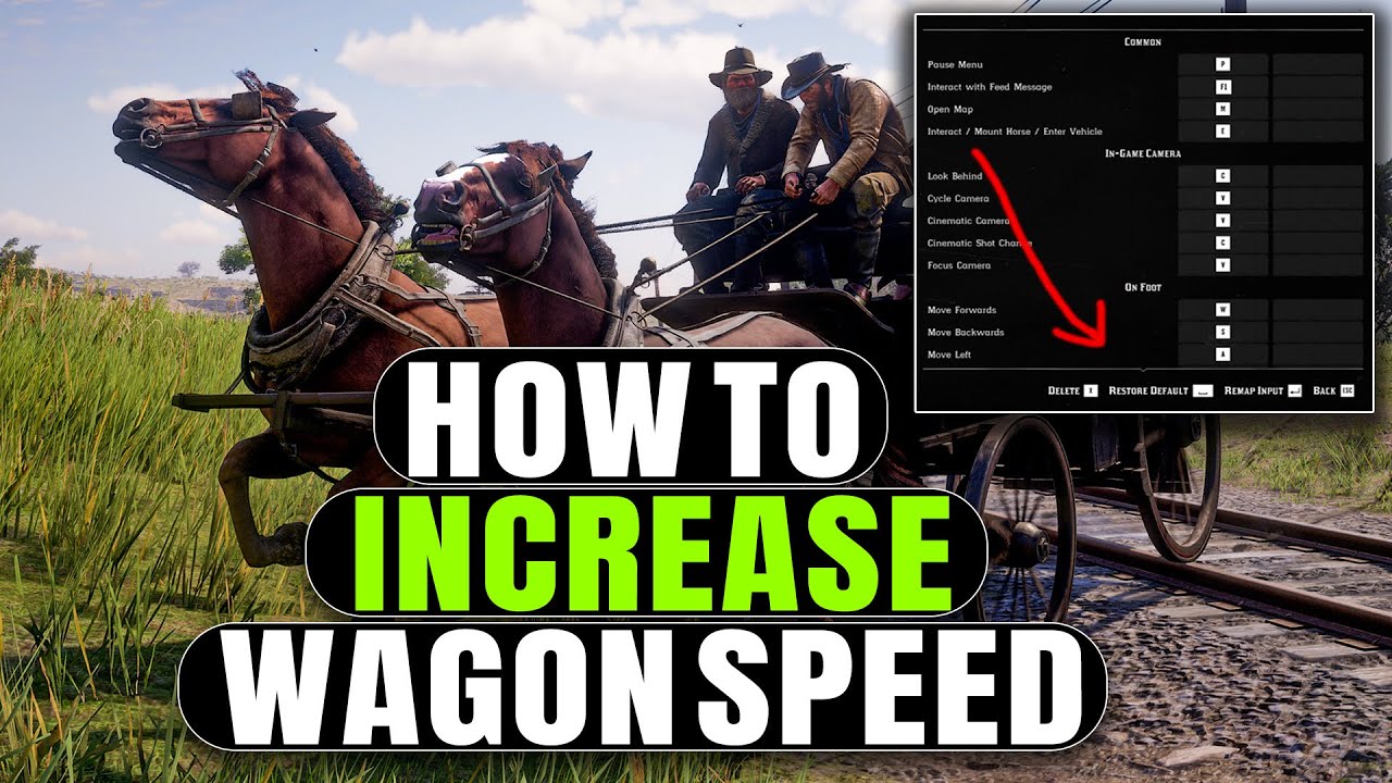 Red dead redemption 2 : How to Increase WAGON SPEED - YouTube