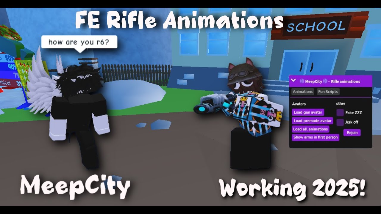 MeepCity FE R6 Rifle Animations Script 2025 (FULLY WORKING) - YouTube