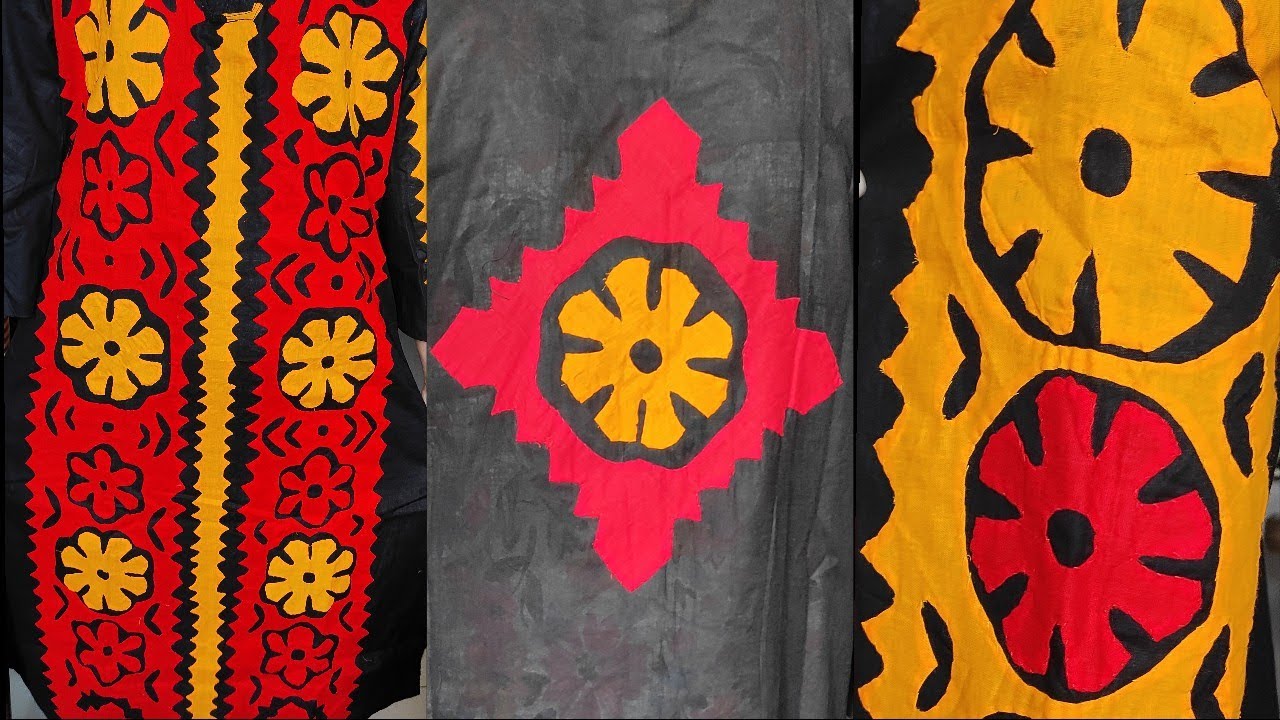 Applique Dress || Basic Aplik Tutorial || Aplik || Cutwork || Dress ...