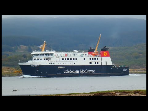 CalMac ferry MV Finlaggan out bound to Islay - YouTube