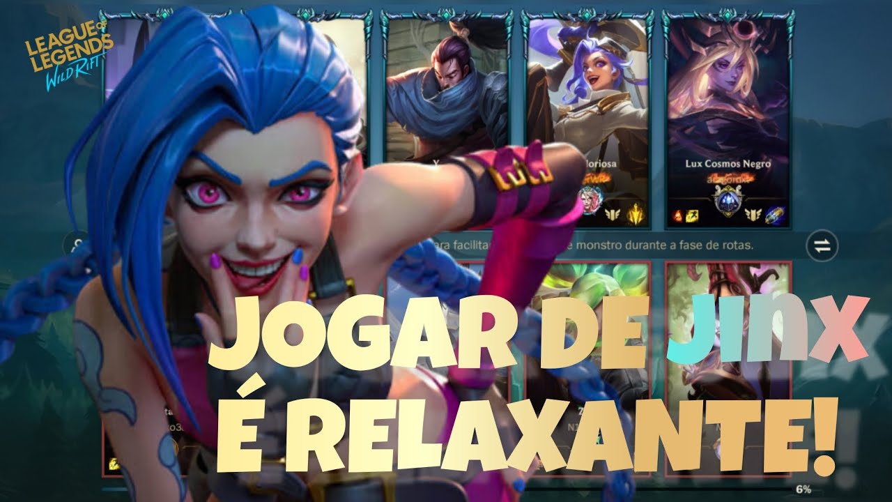 JINX - DIVERTIDO É JOGAR COM ESSE CAMPEÃO | Wild Rift - YouTube