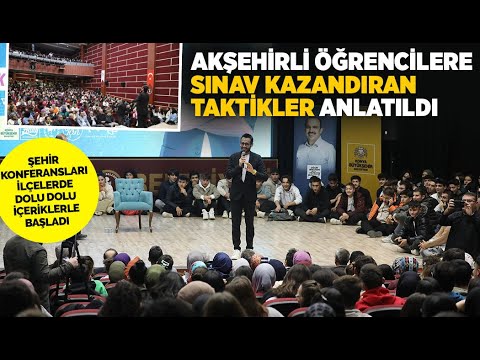 AKŞEHİRLİ ÖĞRENCİLERE “SINAV KAZANDIRAN TAKTİKLER” ANLATILDI
