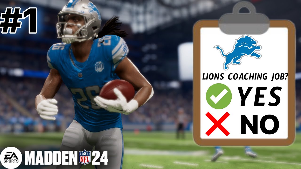 MADDEN 24 DETROIT LIONS FRANCHISE |S1 EP1| - YouTube