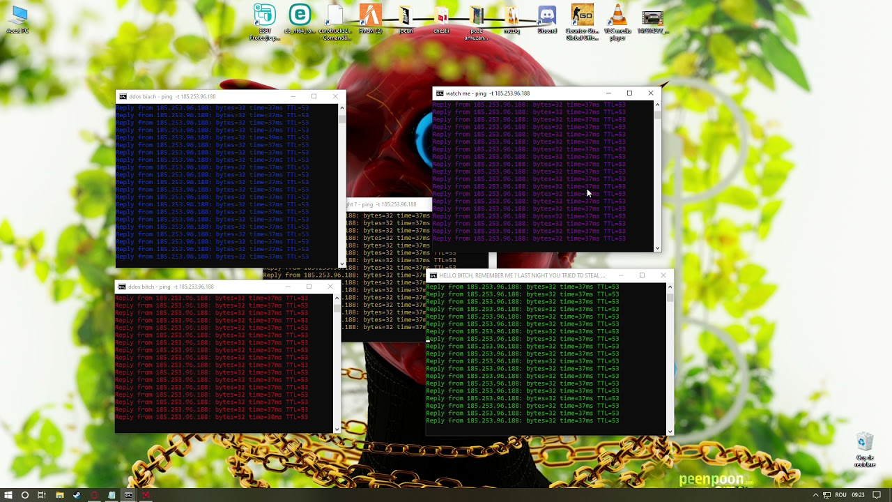 attacking a wannabe hacker ip - YouTube