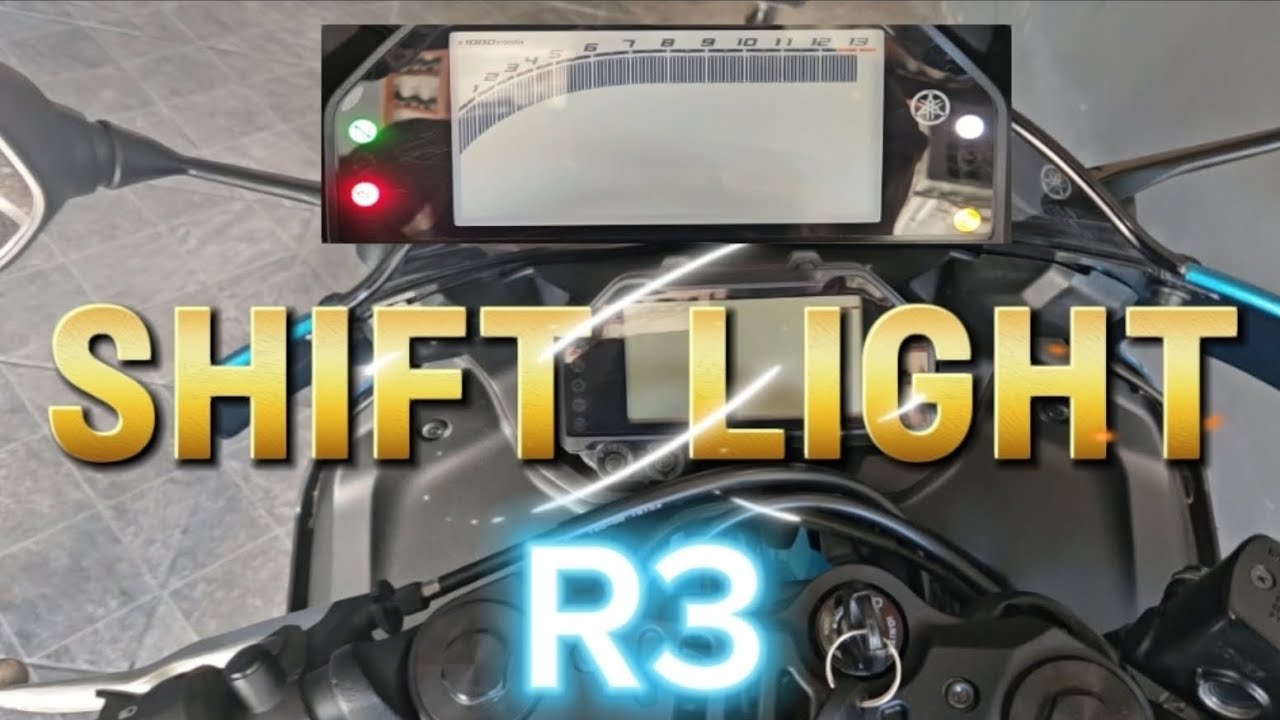 Como configurar o SHIFT LIGHT da yamaha R3 - YouTube