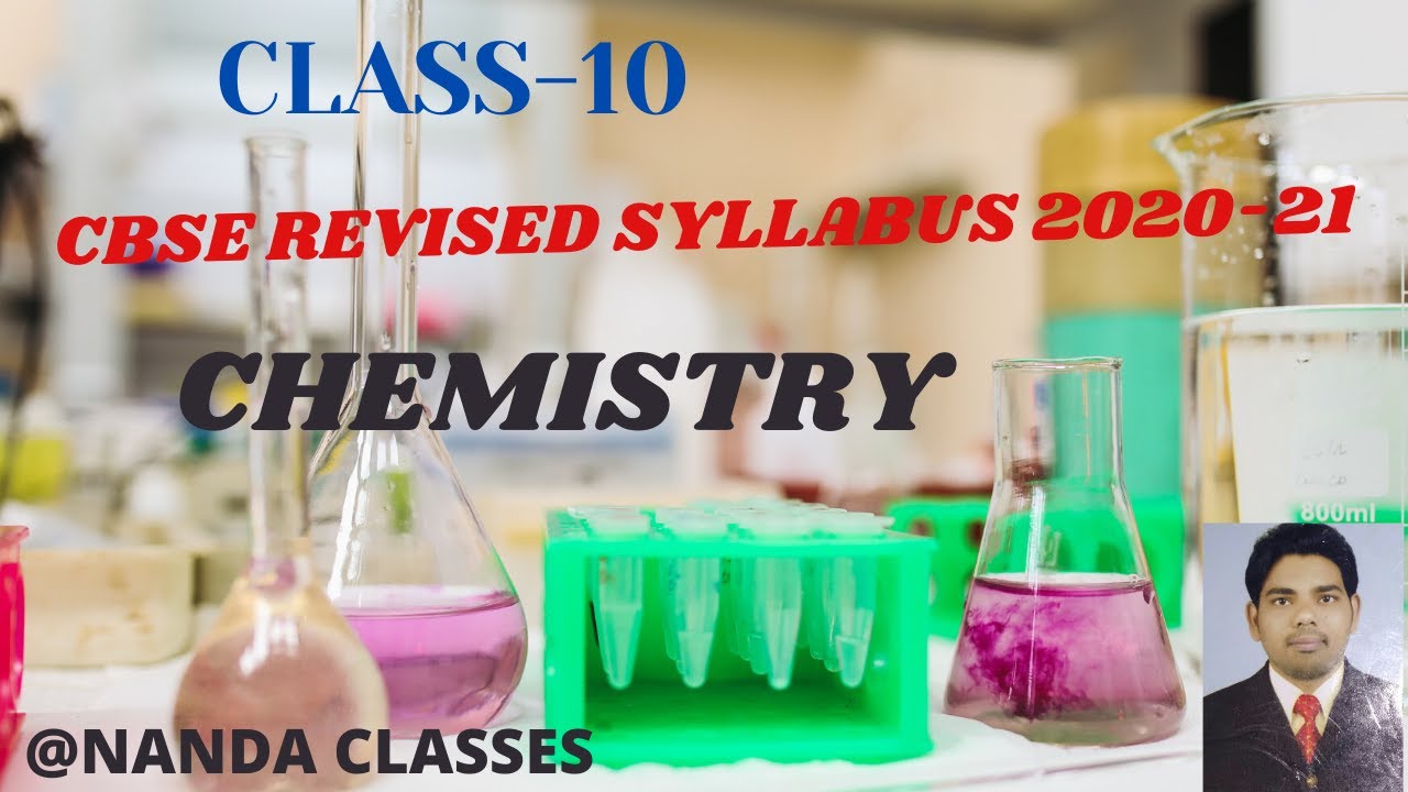 Class 10 Chemistry Revised Syllabus(CBSE) //Complete Syllabus ...