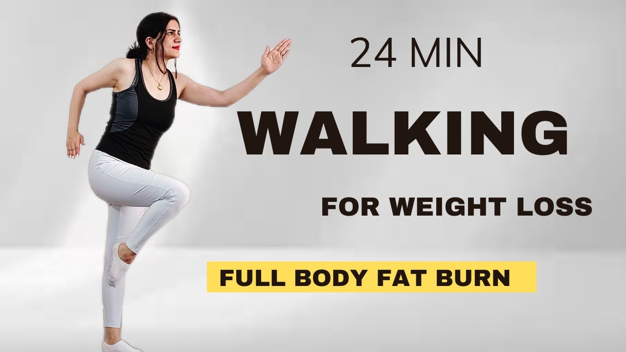 WALKING WORKOUT | 24 MIN WALKING WORKOUT for WEIGHT LOSS | No jumping ...