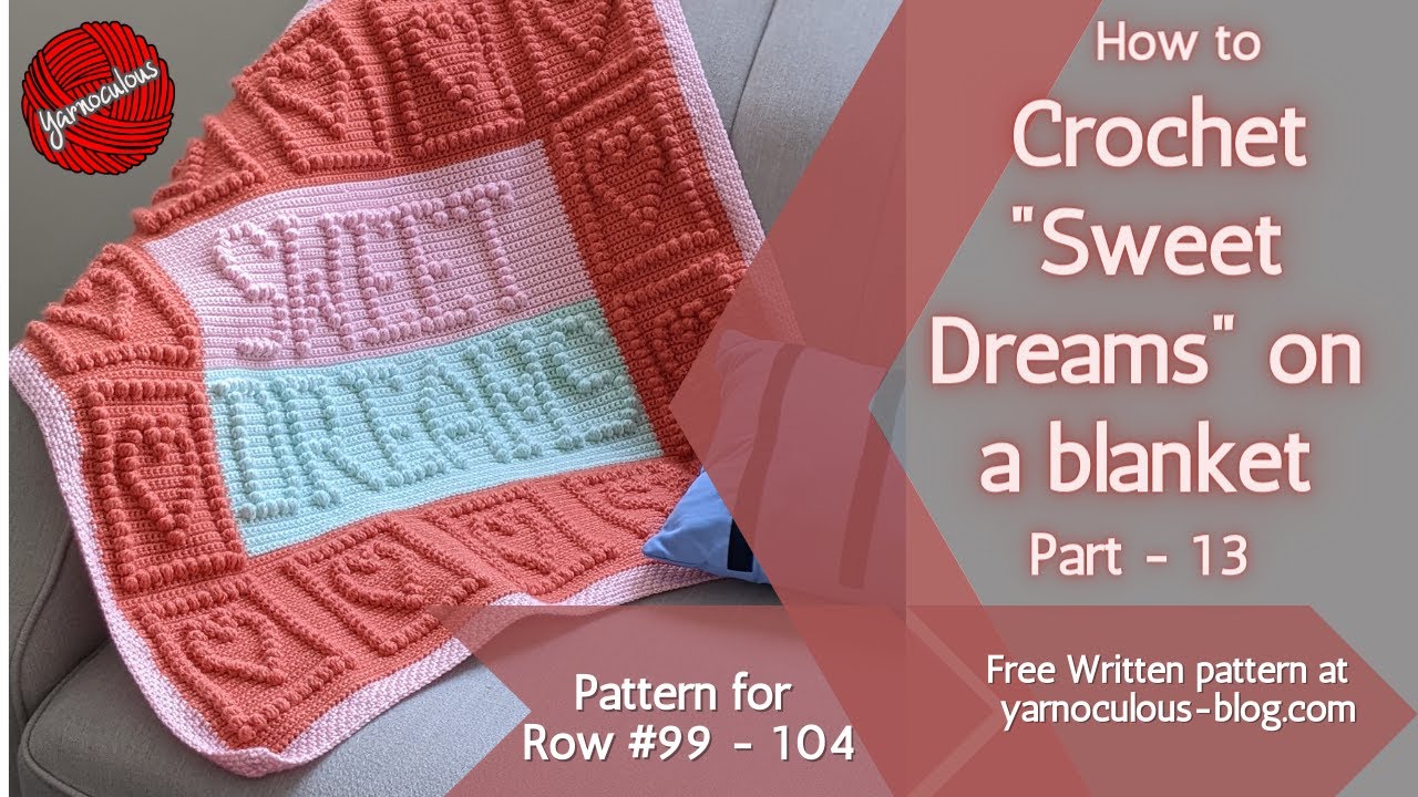Easy crochet blanket pattern | How to crochet words and crochet hearts ...
