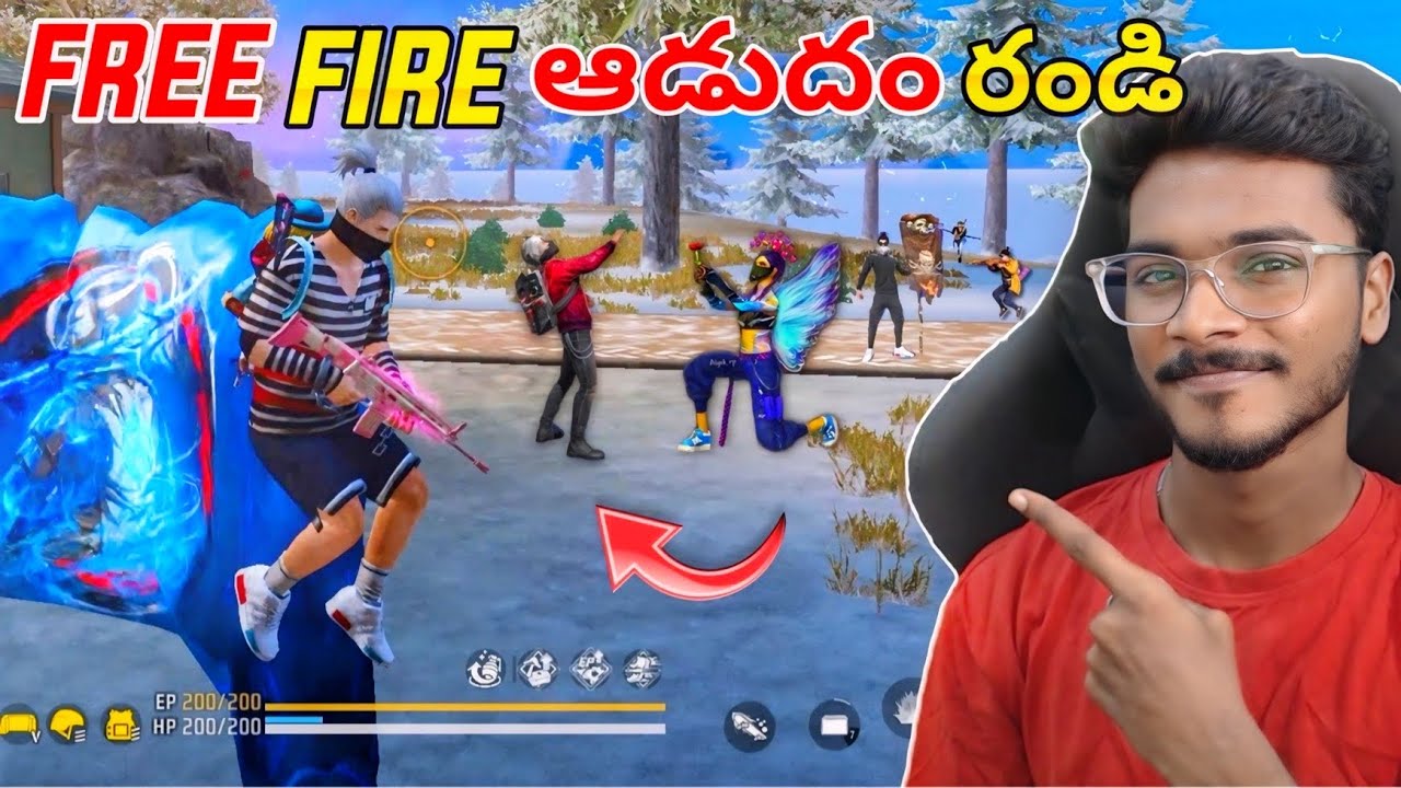 Freefire Gameplay In Telugu | Mobile Games Series Episode 1 - YouTube