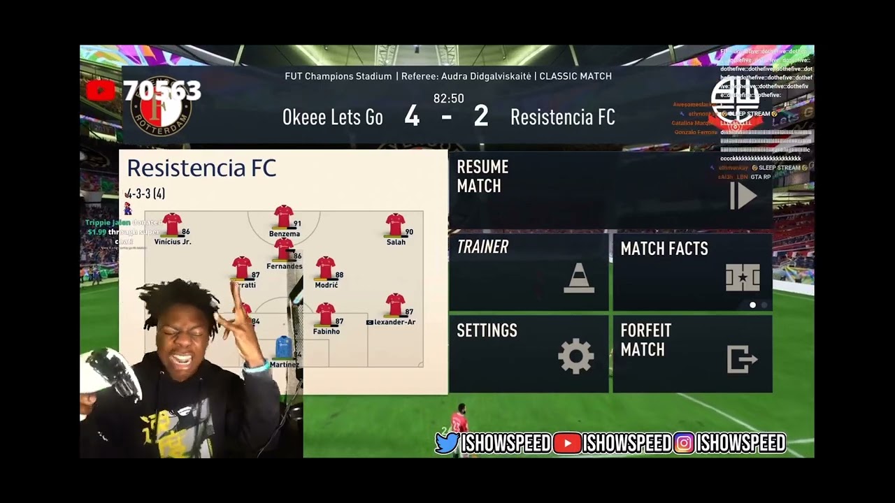 Speed rages at fifa 23 and breaks PS5 controller - YouTube