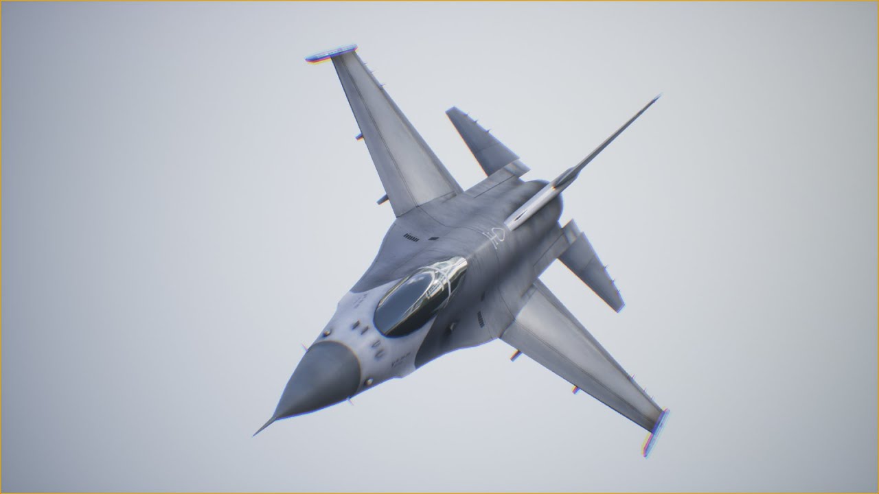 animated Jet fighter F16 Falcon low poly for UE4 - YouTube