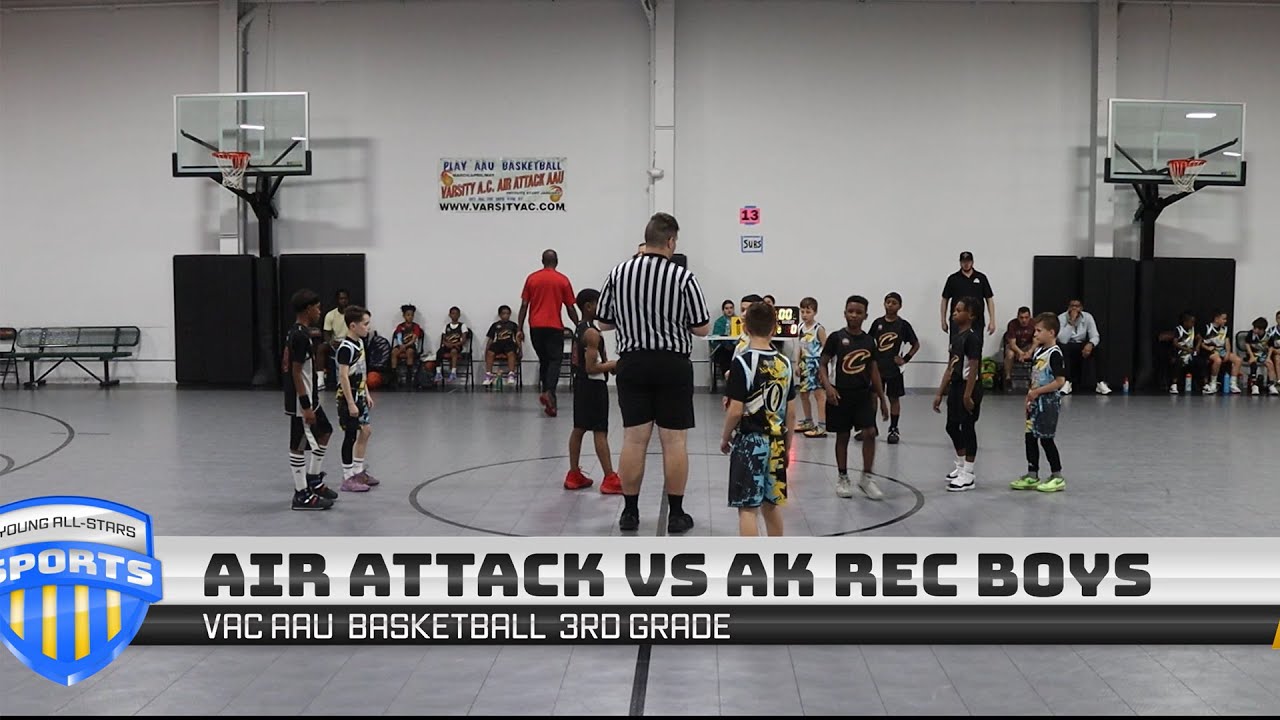 VAC AAU 3rd grade Basketball Akron Rec Boys vs Air Attack - YouTube