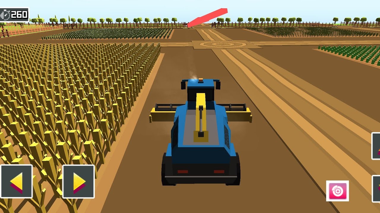Blocky Plow Harvester Simulator 2 - Harvester Rice Culture | #Blocky ...