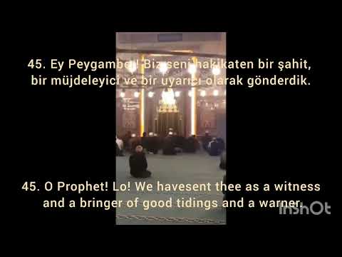 Kuran Ahzab 43-48 sâffât 180-182 Muhammed Nalbant