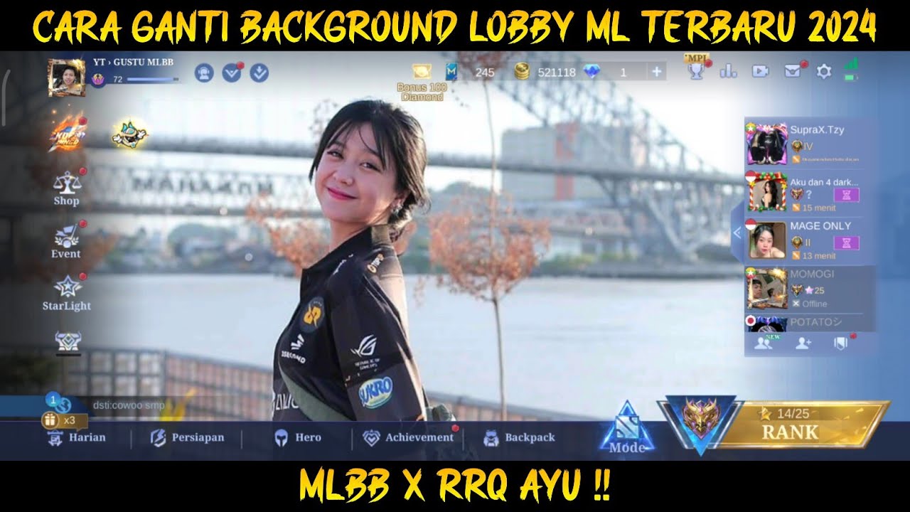Background Lobby ML x RRQ AYU Terbaru - Cara Mengganti Background Lobby ...
