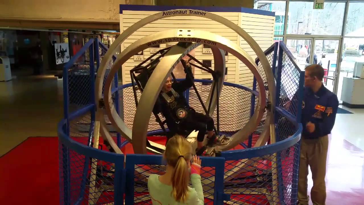 Riding the 3-Axis Trainer at Space Camp - YouTube