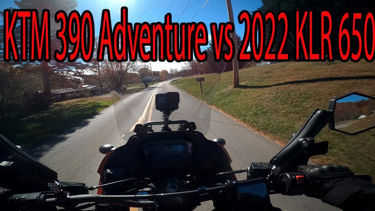 KTM 390 Adventure VS 2022 KLR 650 - YouTube