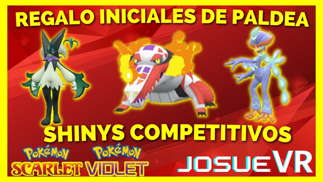 🟥REGALO INICIALES DE PALDEA COMPETITIVOS SHINYS 6IVS - !lista🟥POKEMON ...