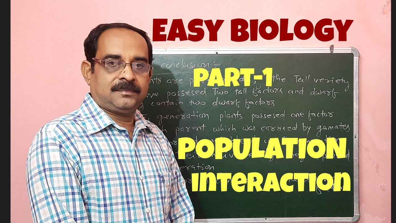 POPULATION INTERACTION , ORGANISM AND POPULATION , CHSE , CLASS 12th ...