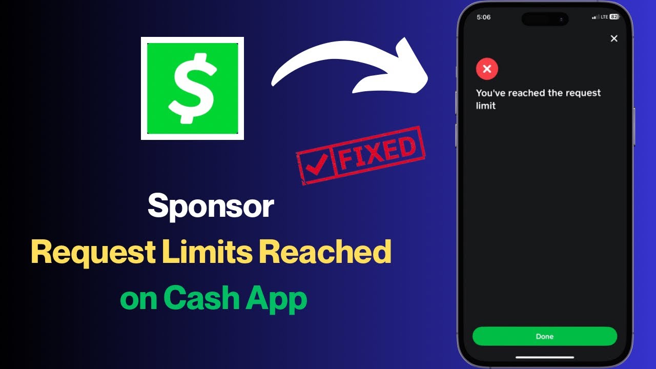 How To Fix “Sponsor Request Limit Reached” on Cash App - YouTube
