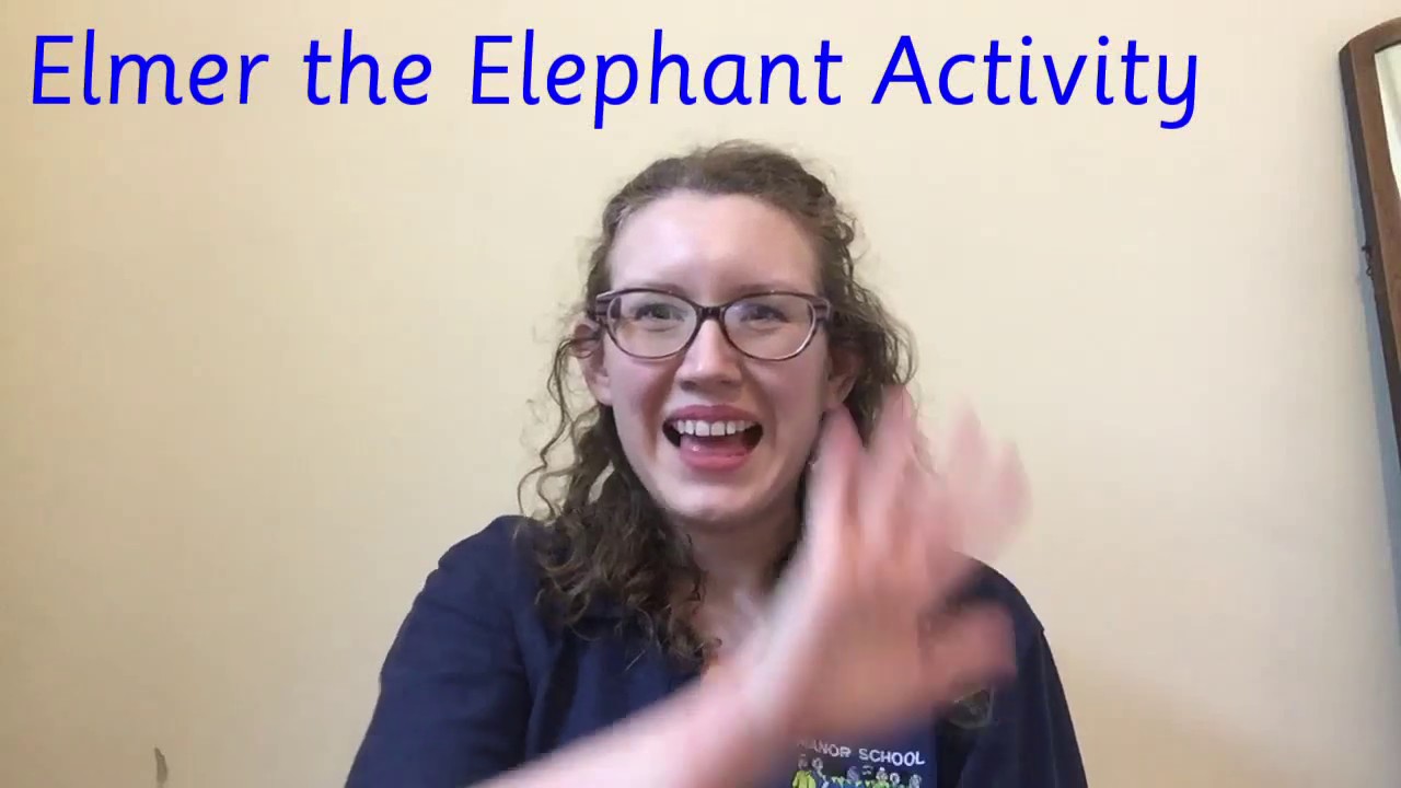 Maths - Colour matching, Elmer the Elephant activity - YouTube