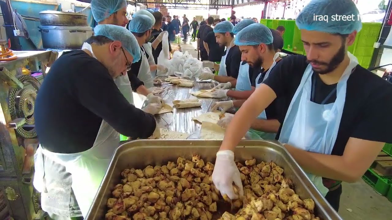 Iraqi food Free chicken kebab and chicken tikka in large quantities ...